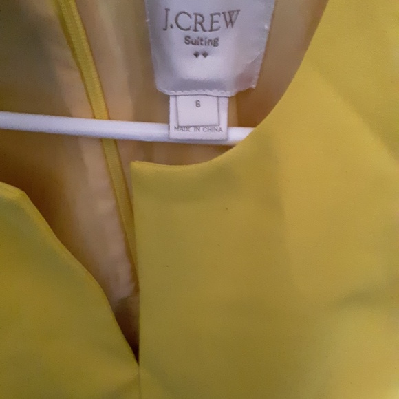 J. Crew | Dresses | J Crew Lemon Yellow Dress | Poshmark